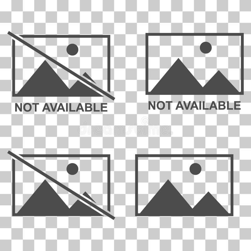 Set of No Image Vector Symbol, Missing Available Icon. No Gallery for ...