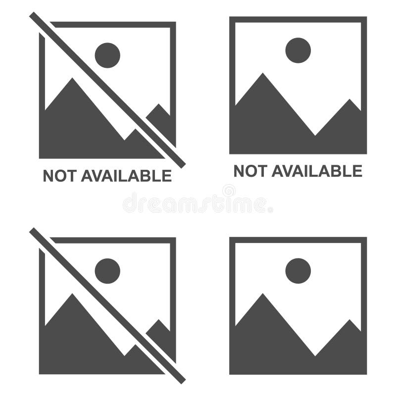 Set of No Image Vector Symbol, Missing Available Icon. No Gallery for ...