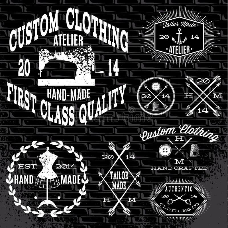 Clothing Repair Service Line Logo. Tailor Store Flat Sign, Illustration ...