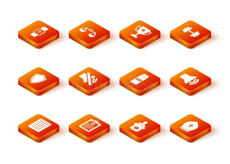 Set Notebook, Clinical Record, Shield, Speaker Mute, Information Desk ...