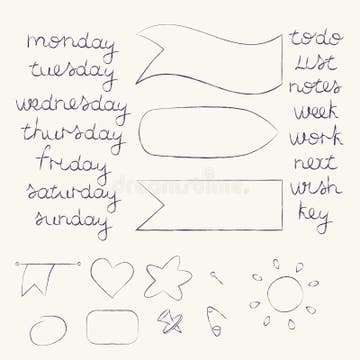 Weekday Names Stock Illustrations – 57 Weekday Names Stock ...