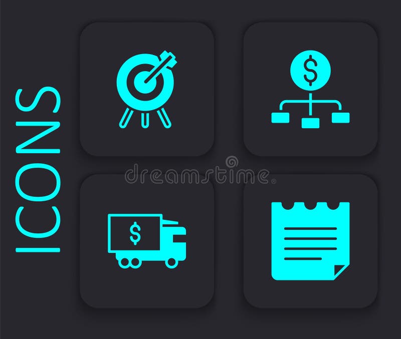 Set Notebook, Target Financial Goal, Hierarchy with Dollar and Armored ...