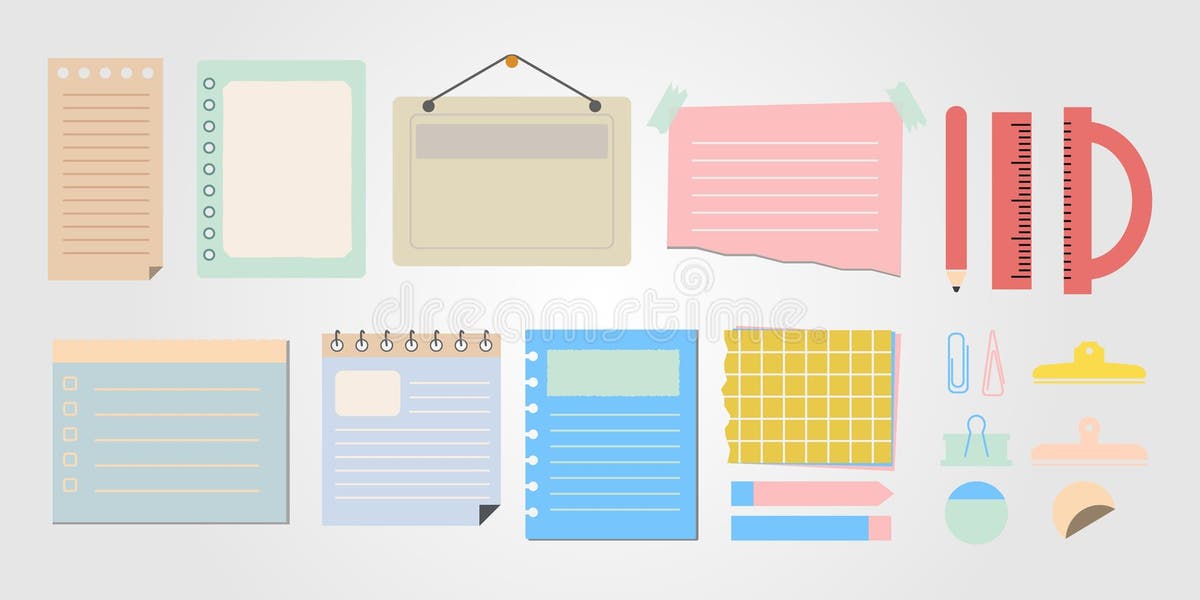 Design Notepaper Stock Illustrations – 25,914 Design Notepaper Stock ...