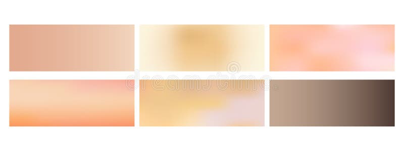 Set of Nude Gradient Backgrounds with Soft Blurred Texture. Vector Illustration. Stock Vector ...
