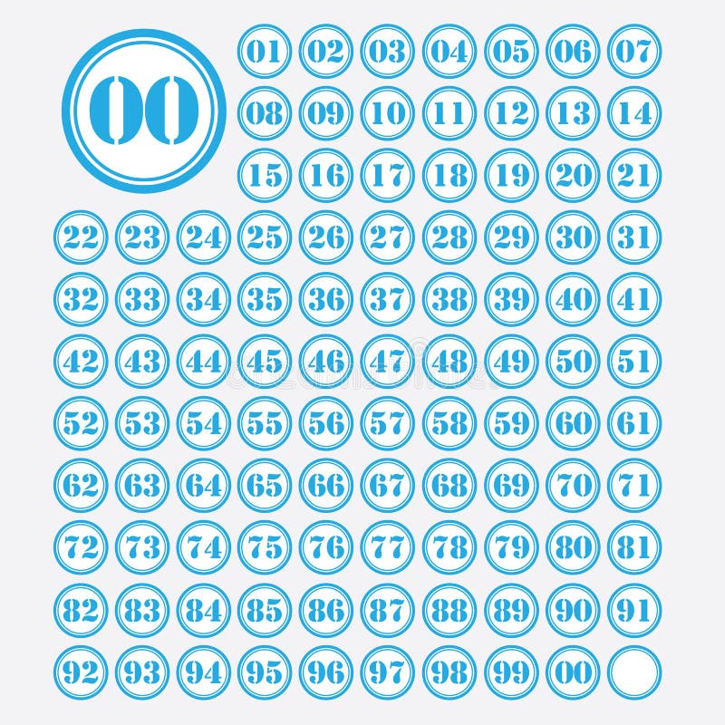 Set of number stock vector. Illustration of retro, cinema - 40265281