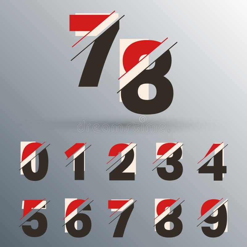 Logo Numbers 1 2 3 4 5 6 7 8 9 Template Stock Illustrations – 68 Logo ...