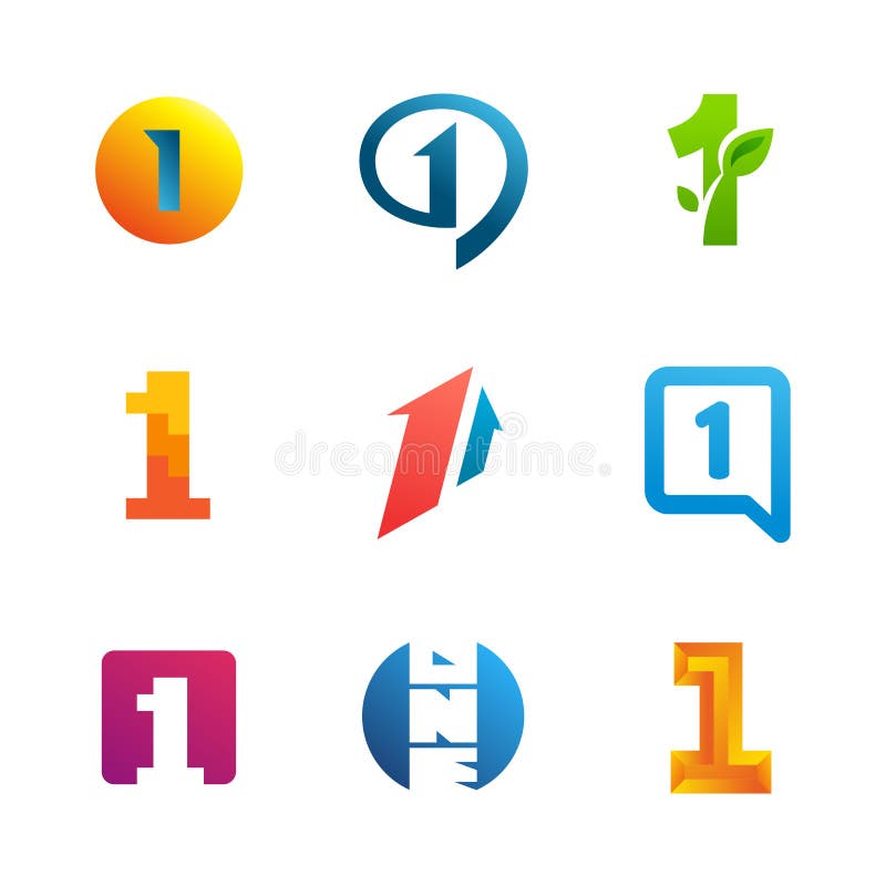 One Logo stock vector. Illustration of creative, internet - 5950508