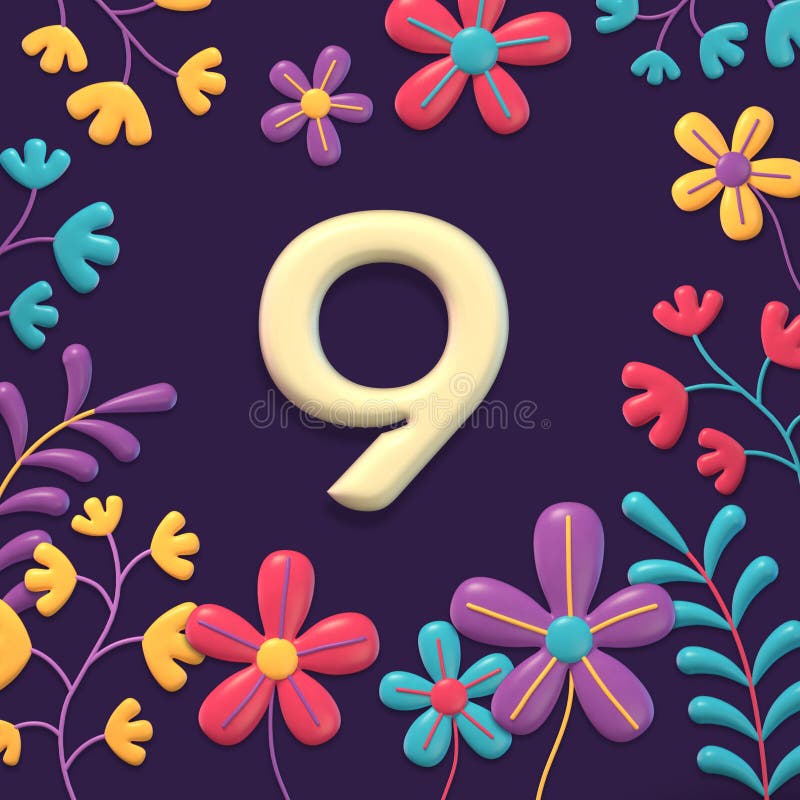 Flowers and Plants in the Forest, 3d Render and Digital Painting Stock ...