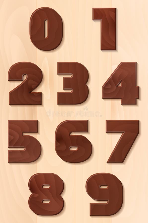 Wood Texture Numbers Stock Illustrations – 899 Wood Texture Numbers ...