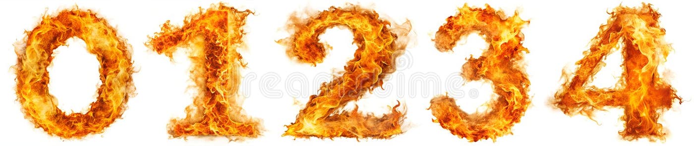 Fire Font Numbers Stock Illustrations – 1,244 Fire Font Numbers Stock ...