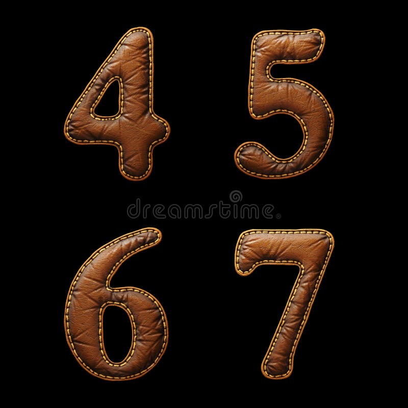 Leather Numbers Stock Illustrations – 507 Leather Numbers Stock ...