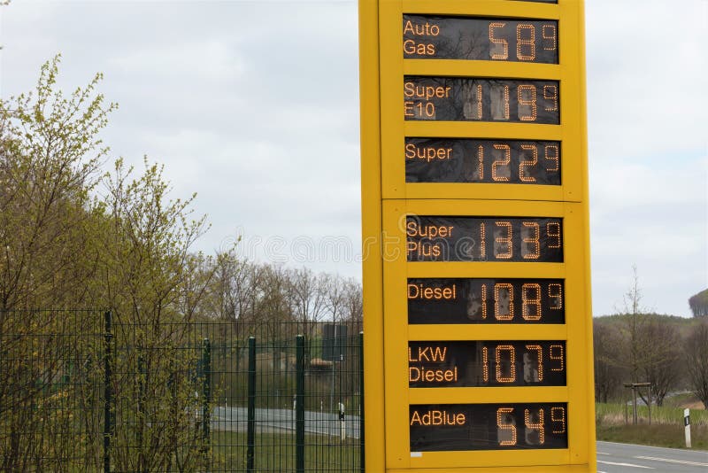 Led Digital Numbers Gas Station Stock Photos - Free & Royalty-Free ...