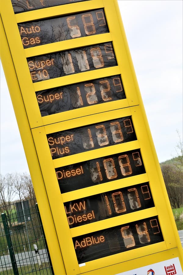 Led Digital Numbers Gas Station Stock Photos - Free & Royalty-Free ...