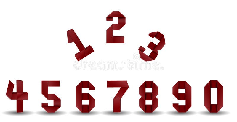 Set of numbers stock vector. Illustration of isolated - 103622713