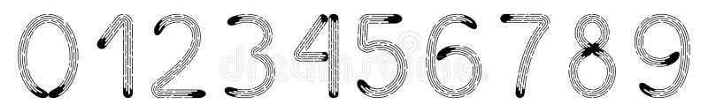 Dotted Numbers Stock Illustrations – 2,049 Dotted Numbers Stock ...
