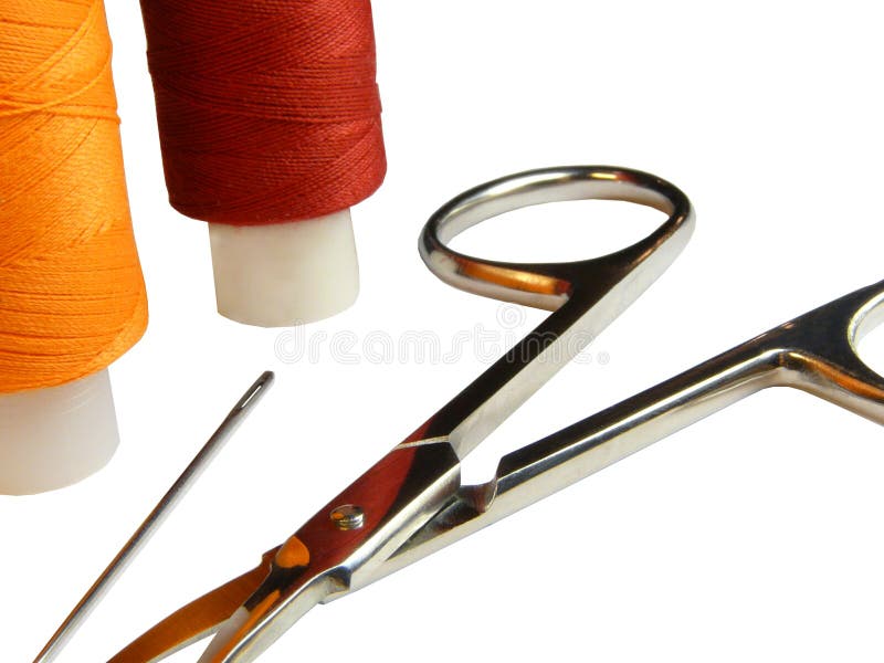 Set of Objects for Needlework Stock Photo - Image of needlework, spool ...