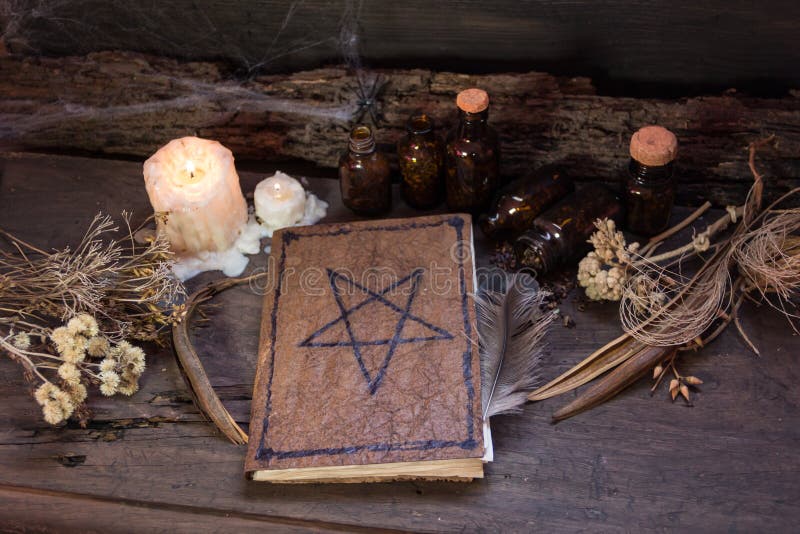 Set of Objects Symbols of Esoteric Rituals Stock Photo - Image of retro ...