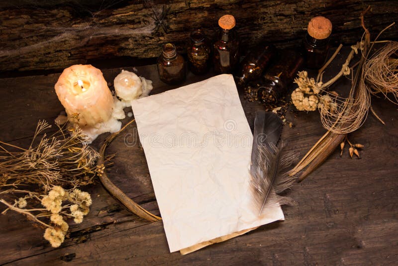 Set of Objects Symbols of Esoteric Rituals Stock Photo - Image of retro ...