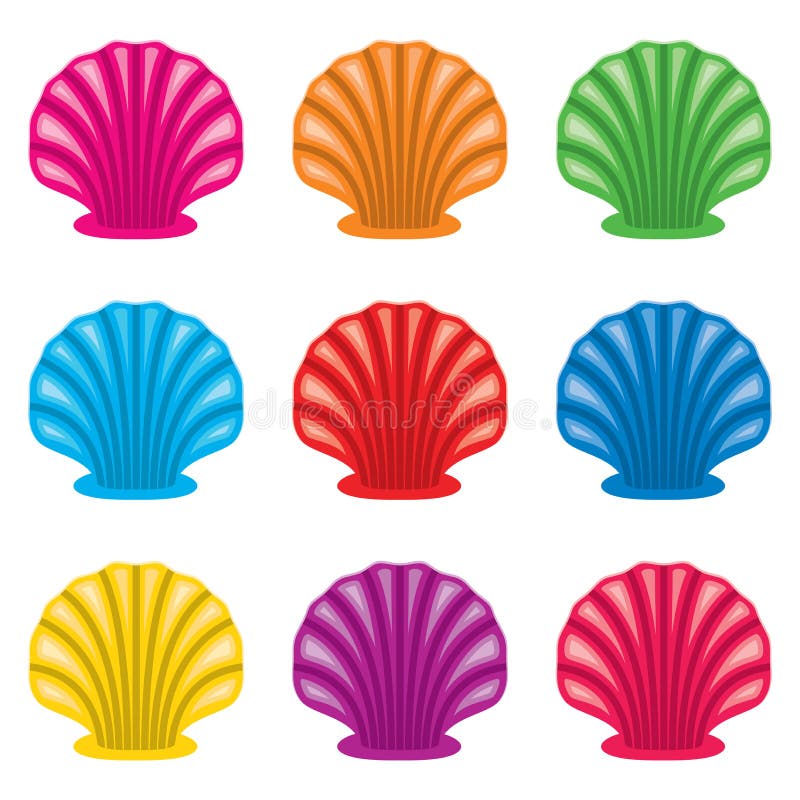 Shell Circle Stock Illustrations – 10,372 Shell Circle Stock ...