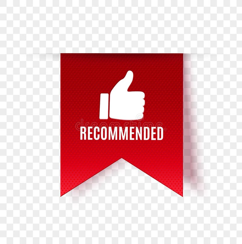 Recommended Tag Isolated. Vector Stock Vector - Illustration of good ...