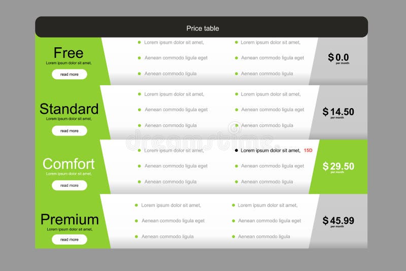 Set of Offer Tariffs Ui Ux Vector Banner for Web App Set of Pricing ... Set of Offer Tariffs Ui Ux Vector Banner for Web App Set of Pricing ...