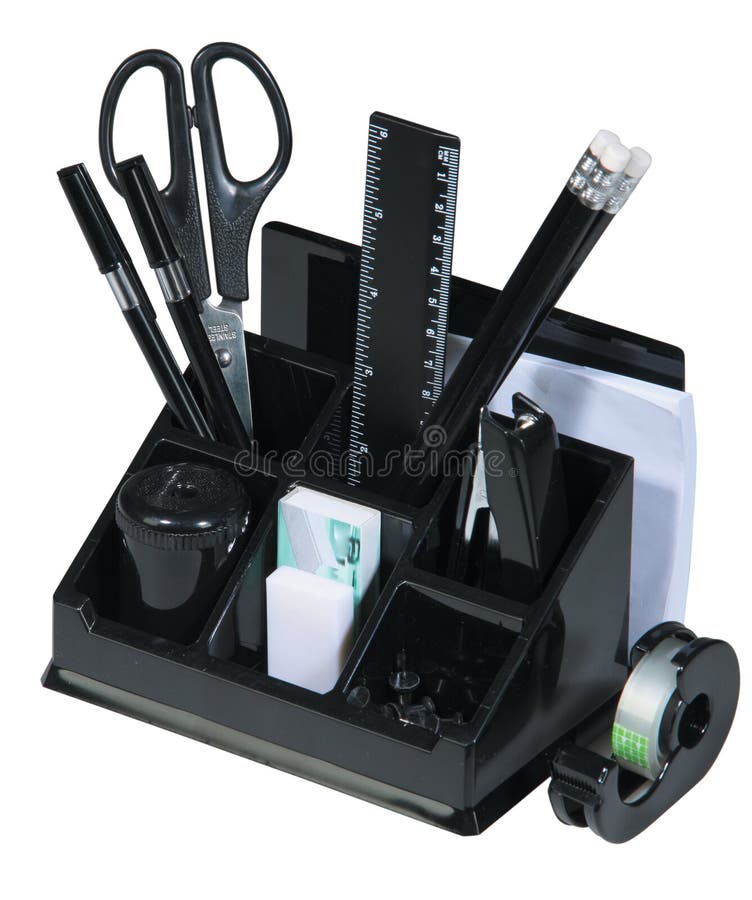 Set of office accessories stock image. Image of occupation - 12215513