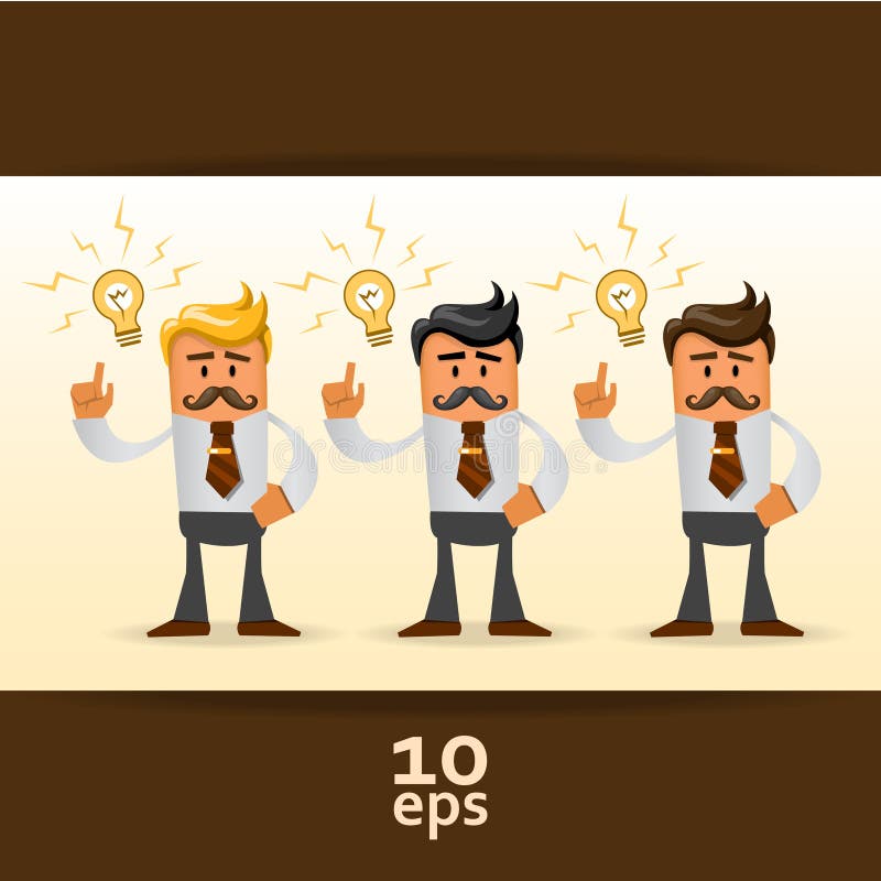 Set of office manager stock illustration. Illustration of corporate ...