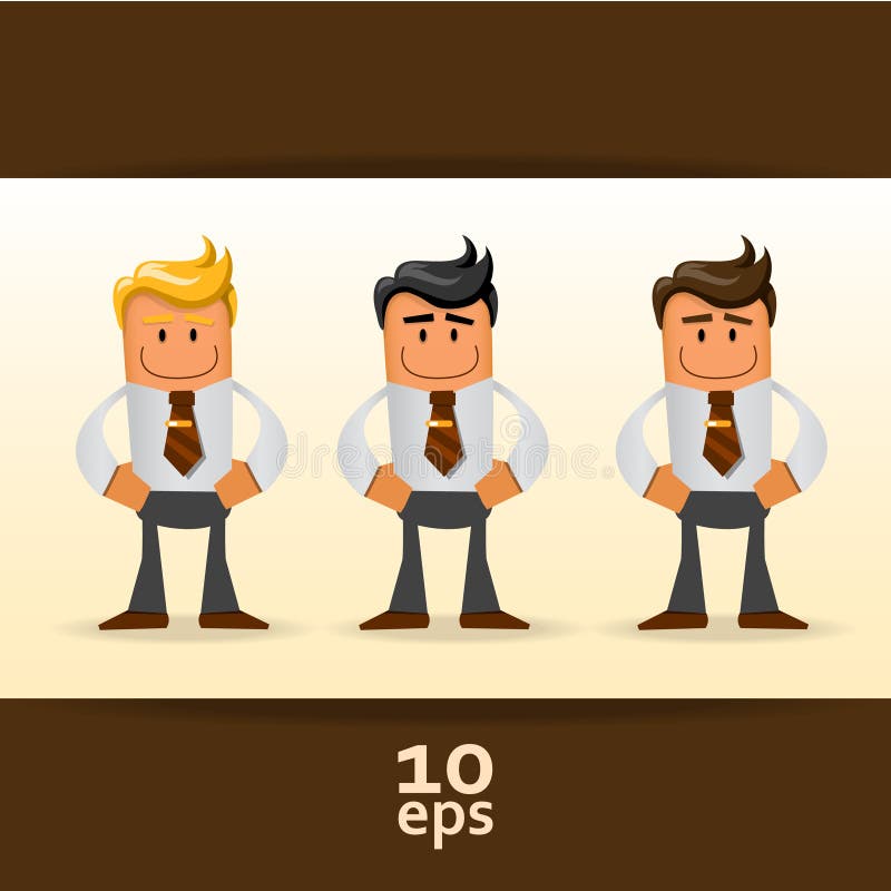 Set of office manager stock illustration. Illustration of design - 30922288