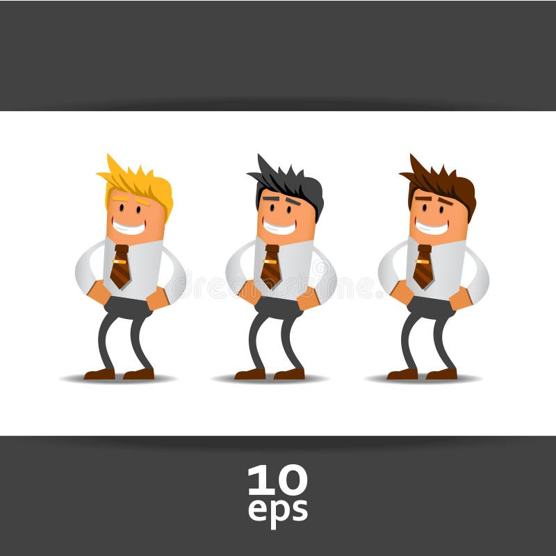 Set of office manager stock illustration. Illustration of communication ...