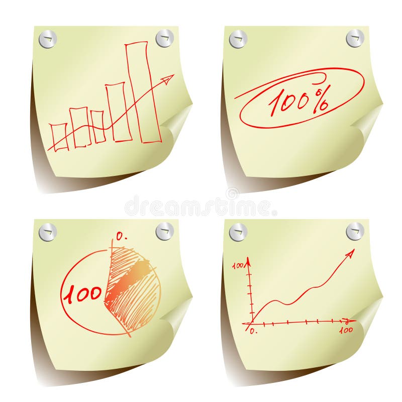 Set of office stickers stock vector. Illustration of label - 5093038