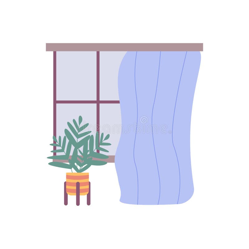 Set of Office Windows and Windows in Interiors Stock Vector ...