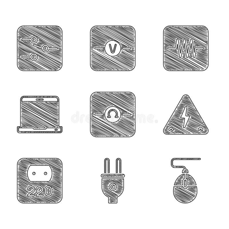 Set Ohmmeter, Electric Plug, Computer Mouse, High Voltage, Electrical ...
