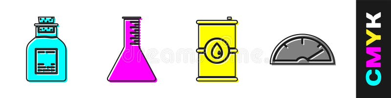 Set Oil Petrol Test Tube, Oil Petrol Test Tube, Barrel Oil and ...