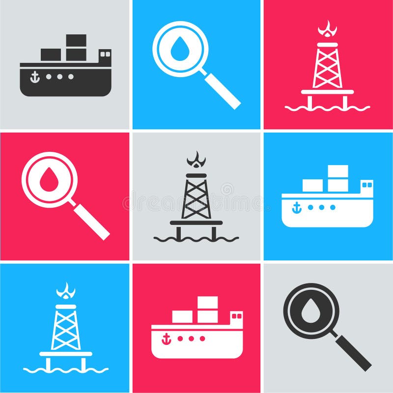 Oil Rig Ship Icon Set Stock Illustrations – 1,326 Oil Rig Ship Icon Set ...