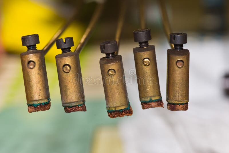 Set of old clock hammers stock image. Image of ends, closeup - 7738859