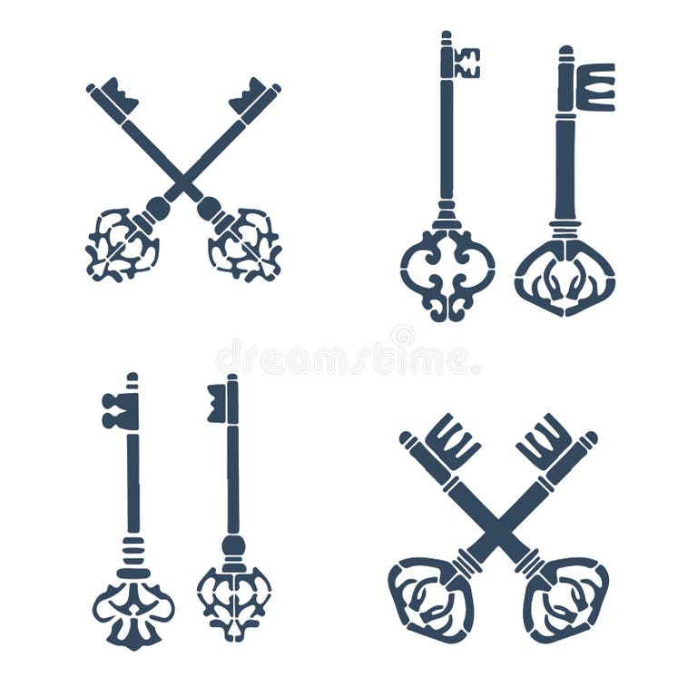 Crossed Keys Stock Illustrations – 712 Crossed Keys Stock Illustrations ...