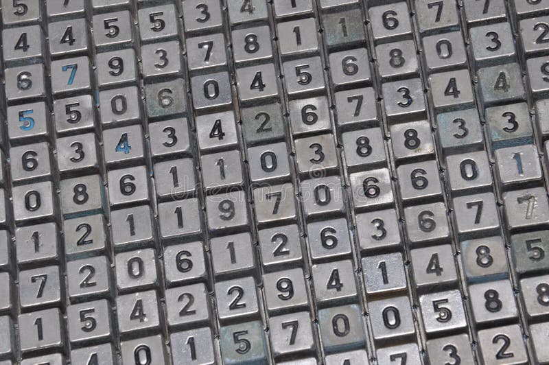 Set of Old Dial Number Button Stock Photo - Image of network, design ...