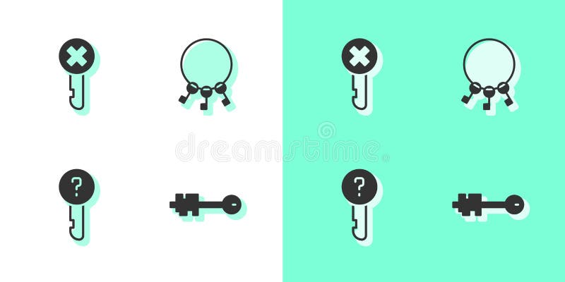 Set Wrong Key, Bunch of Keys, Mobile with Fingerprint Scan and and ...