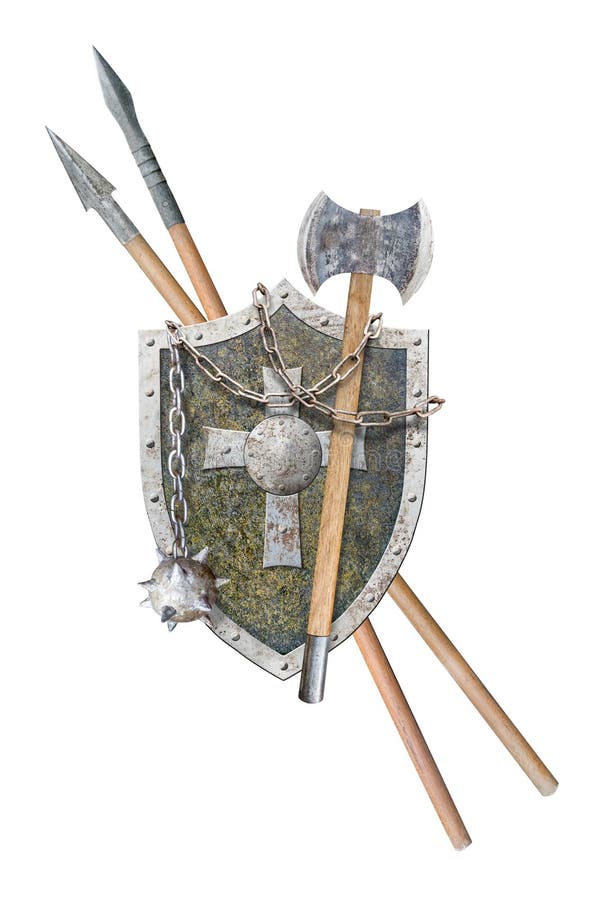 Knighly Weapons Stock Illustrations – 1 Knighly Weapons Stock ...