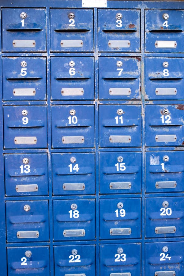 Set of mailboxes stock photo. Image of vertical, retro - 168924668