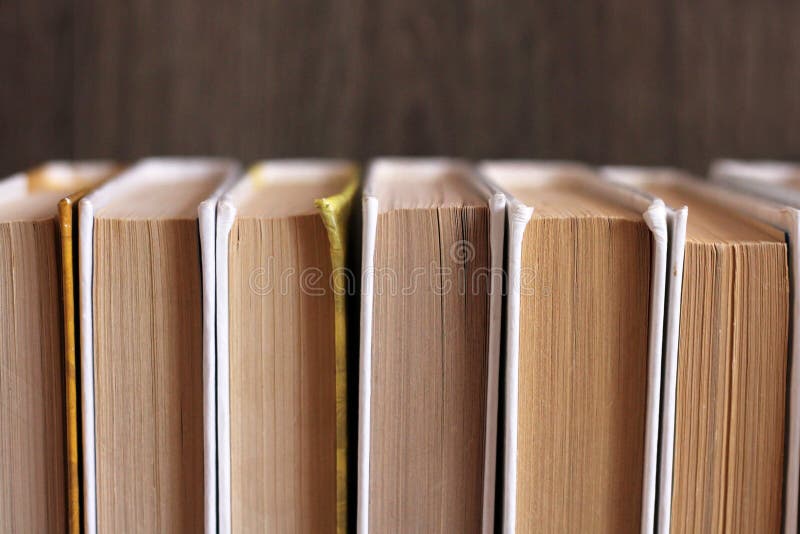 Set of old paper books stock image. Image of academic - 145399447