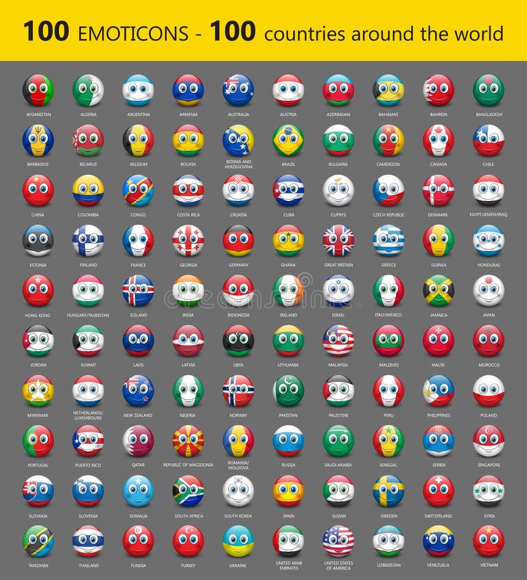 Flags Emoticons Stock Illustrations – 28 Flags Emoticons Stock ...