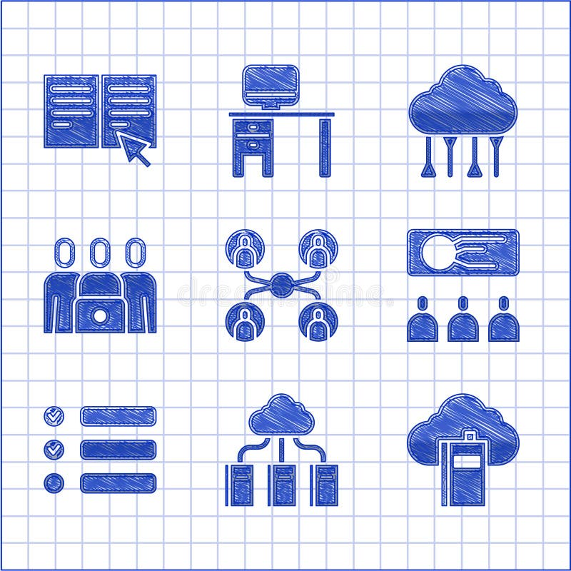 Set Online Class, Cloud or Online Library, Training, Presentation, Task ...