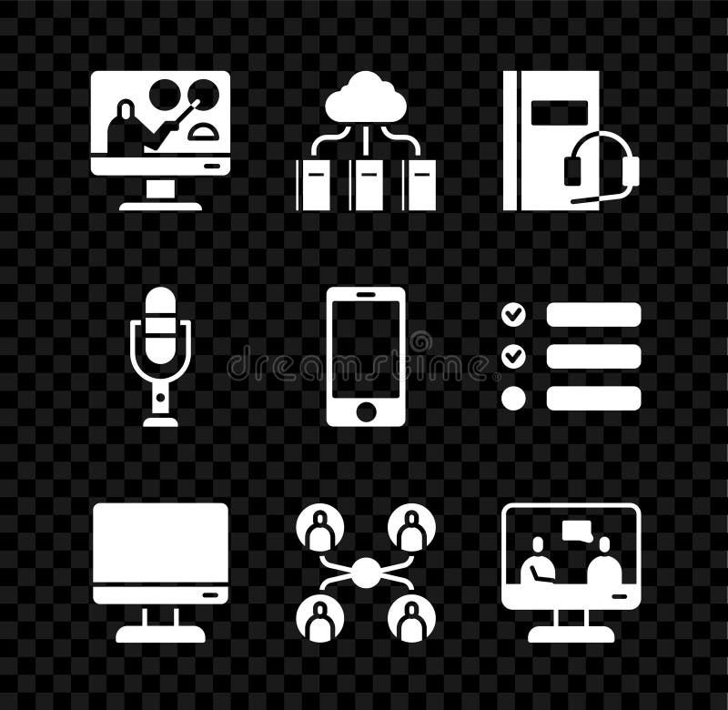 Set Online Education, Cloud or Online Library, Audio Book, Computer ...