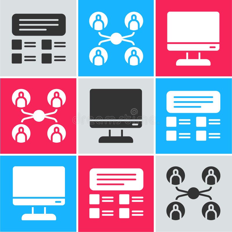 Set Online Quiz, Test, Survey, Online Class and Computer Monitor Screen ...