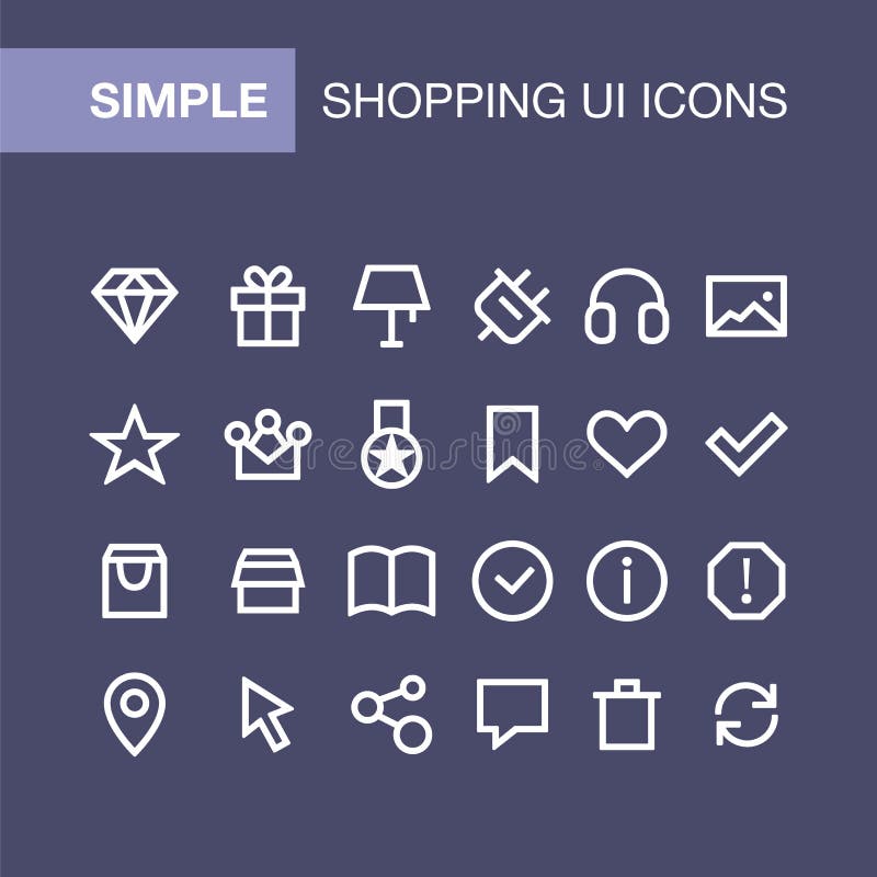 Mouse Pointer Icon for Simple Flat Style Ui Design Stock Vector ...