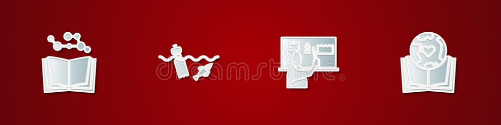 Set Open Book, Problem Pollution of the Ocean, Stop Plastic and Earth ...