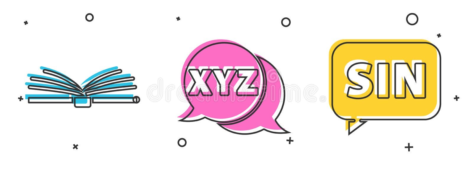 Set XYZ Coordinate System, DNA Symbol, Electrical Panel, Radioactive ... Set XYZ Coordinate System, DNA Symbol, Electrical Panel, Radioactive ...