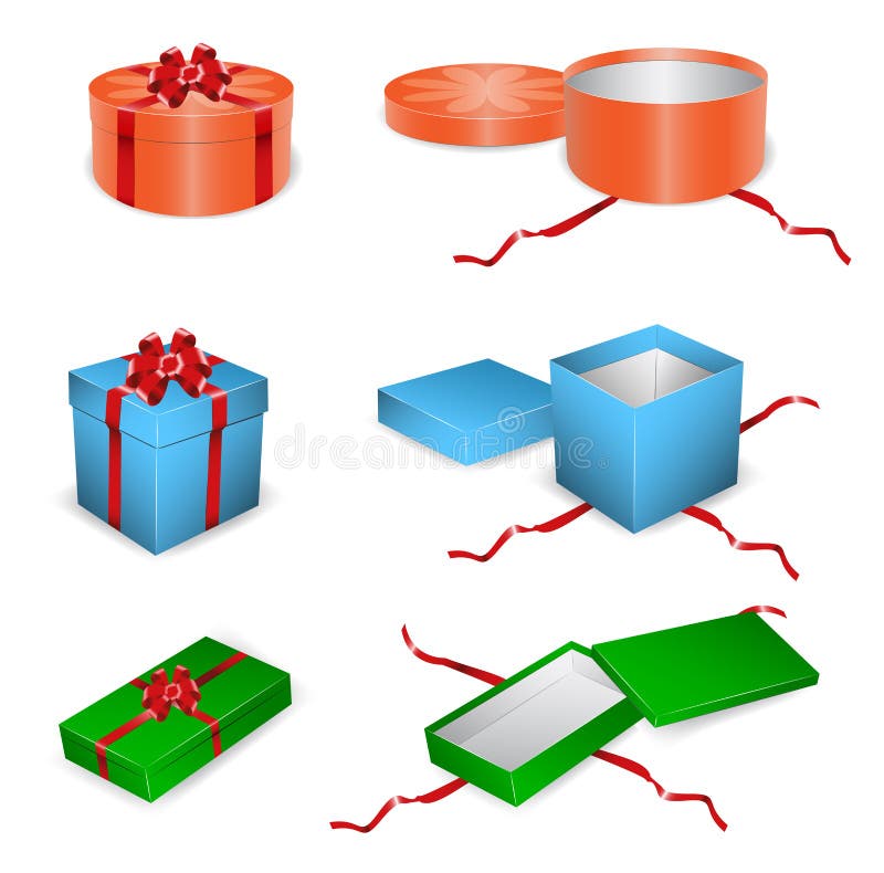 Open Close Boxes Set Stock Illustrations – 368 Open Close Boxes Set ...