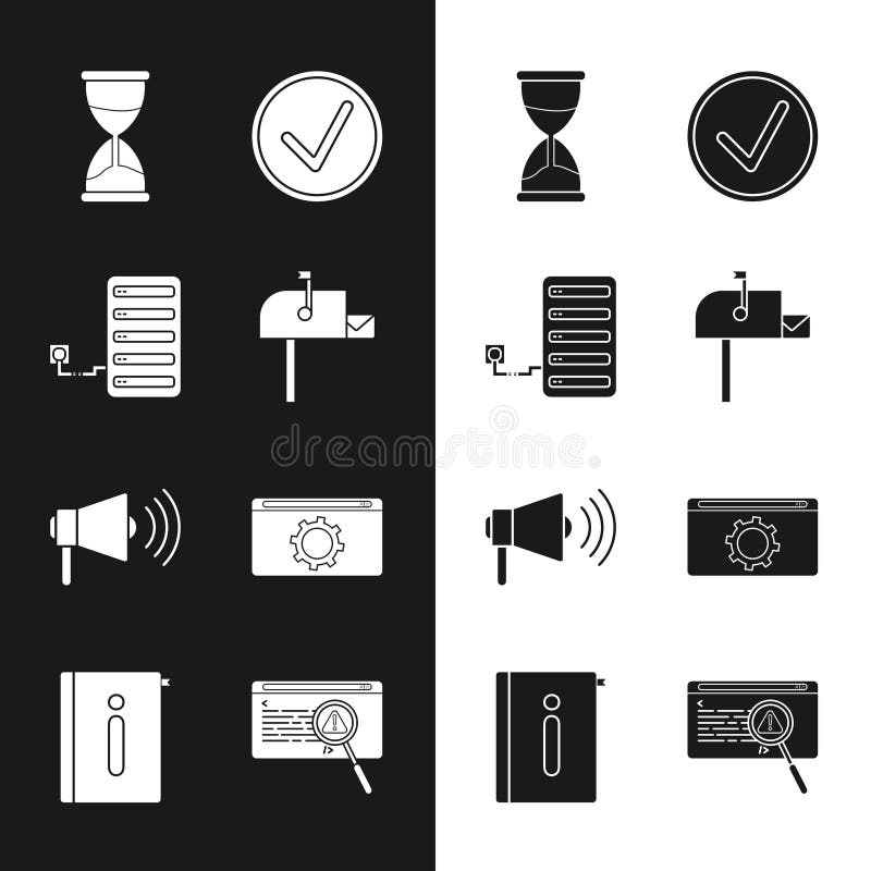 Hourglass Check Mark Icon Vector Stock Vector - Illustration of idea ...